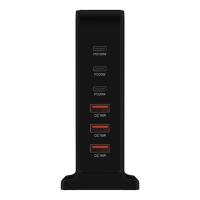 China High Quality 168W Usb Type C Multi Ports Charger Station Plug Universal Charge 6 Devices Simultaneously Desktop Charger for sale