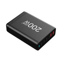China Wholesale GaN Tech Multi-port 200W Laptop Mobile Phone USB Desktop Fast Charger for sale