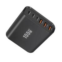 China High-Power 155W GaN Multi-Plug USB A+C Charger: Fast Charging With Universal Travel Adapter for sale
