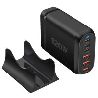 China New 200W Gan PD Adapter Charger 4 Type C+2 USB a With Powerful 100W USB C Port Super Fast Charging Hub for sale