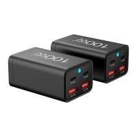 China 100W PD Fast Charger EU US UK 2 Type-c 3 USB Port Multiple Output Adapter Mobile Phone Travel Wall Charger for sale
