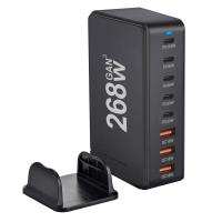 China Multiple Electronic Devices Charging at the Same Time PD30W USB C Phone Charger 268W Multi-port GaN Charger for sale