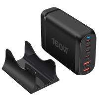 China 160W Gan Charger 6 Port Fast Charger Cargadores Para Celular for Macbook Cargador iphone Multiple Type C Charger Adapter for sale