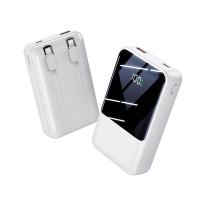 China 2024 NEW Power Bank 20000mAh Capacity 35W Super Fast Charging Power Banks With LED Display Built in Double-Cable Power Bank for sale