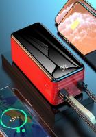 China 50000mAh Large Capacity, 60000mAh Fast Charging, 100000mAh Power Bank, Built-in Cables with 22.5W, 80000mAh Power for sale