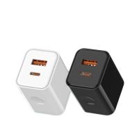 China Universal 2 USB Ports QC 3.0 Type c PD 20W Wall Charger 35w Dual Port USB Fast Wall Charger for Mobile Device Charging for sale