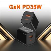 China Universal 2 USB Ports QC 3.0 Type c PD 20W Wall Charger 35w Dual Port USB Fast Wall Charger for Mobile Device Charging for sale