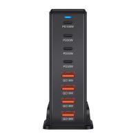 China 268w Gan Multi-ports Usb Type C Fast Charger Adapter Multiple Ports Pd Qc4.0 Desktop Fast Charger Mobile Phone Charger for sale