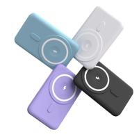 China Custom LOGO Mini Power Bank 10000mah Magnetic Wireless Charger PD 20W Battery Pack Fast Charger Powerbank Wireless for Phone for sale