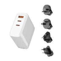 China Custom 65W GaN 45W 20W 2 in 1 USB Type C Multifunction Chargers Adapters Charger Type-C Fast Charging for sale