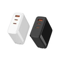 China Custom 65W GaN 45W 20W 2 in 1 USB Type C Multifunction Chargers Adapters Charger Type-C Fast Charging for sale