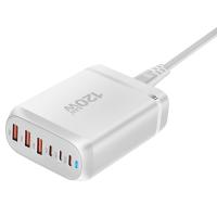 China 120W Fast Wall Charger Block Plug 5 Ports USB Charging Station Power Strip Adapter 3PD Type C and 2 USB a Mobile Phone Chargers for sale