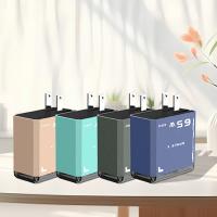 China Factory Silkscreen Gan 65w Power Adapter Eu Us Plug 3 Ports Qc 3.0 Type-c Pd Mobile Phone Travel Chargers 65w Gan Charger for sale