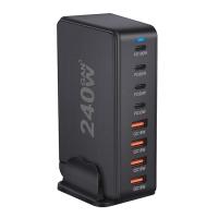 China Universal Compatibility 8 Port Usb C Pd Qc 240w Fast Desk Charger With Quick Charger Docking Station for sale