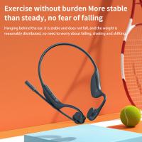 China Wireless Waterproof Mp3 Compact Black Foldable Open Ear Bluetooth Bone Conduction Headphones for sale