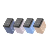 China Original 40w Uk Eu Us Plug Super Fast Charging Charger With 2 Type C for Gan PD Quick Wall Mobile Phone Charger for sale