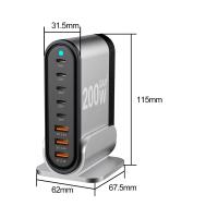 China XZH Pd 200w 65w Best Multi Port Usb Wall Charger Oem Pps Charger for Cellphone Fast Smart Charging for sale