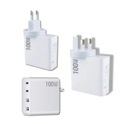 China 100w Usb C Charger 2 Pd 100W 30W Type C Qc 3.0 2 Usb Port Super Fast Charging Mobile Phone Home Plug Travel Adapter Wall Charger for sale
