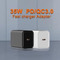 China Ergonomic Single Type C Fast Charging 35W GaN Charger Pd Qc 3.0 Mobile Phone Charger Travel Adapters for sale