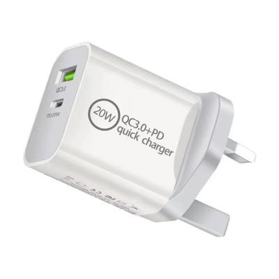 China Best Selling 20w Usb Charger Type C Fast Charger Adapter for I Phone 13 14 15 With Uk Eu Us Plug Ce Rohs Fcc Certifications for sale