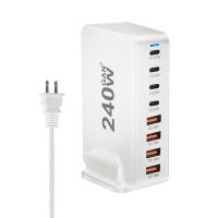 China 4Type-C and 4USB a High Powder USB C 240W Charger Power Strip Adapter Compatible for I Phone Cell Phones & Accessories for sale