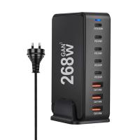 China 268W Multiport 5 USB-C + 3 USB-A Fast USB Charging Station Portable Wall Charger for Phone and More for sale