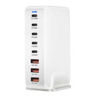 China 268W Multiport 5 USB-C + 3 USB-A Fast USB Charging Station Portable Wall Charger for Phone and More for sale