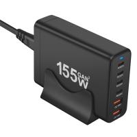 China Total Output 155W Usb C Fast Wall Charger Type c Adapter Charger Multiport 6 in 1 Usb c Hub for sale