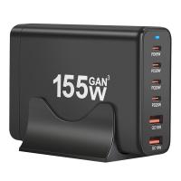 China Total Output 155W Usb C Fast Wall Charger Type c Adapter Charger Multiport 6 in 1 Usb c Hub for sale