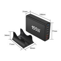 China Total Output 155W Usb C Fast Wall Charger Type c Adapter Charger Multiport 6 in 1 Usb c Hub for sale