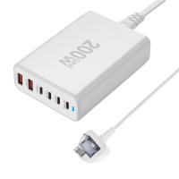 China Quick Charge 200W Type C USB C Charger Charging Beast for Power Six Devices at Once for sale