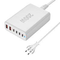 China Quick Charge 200W Type C USB C Charger Charging Beast for Power Six Devices at Once for sale