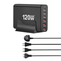China Carregador De Celular Fast Chager' Gan 160w Chargers 120W 200Watt 4port Usb C Desktop Charger for sale