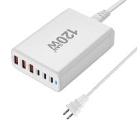 China Carregador De Celular Fast Chager' Gan 160w Chargers 120W 200Watt 4port Usb C Desktop Charger for sale