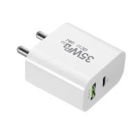 China Factory Direct Sale Type C Wall Power Adapter Pd 35w Mini Fast Charger for I Phone 15 Charging With Dual Ports for sale