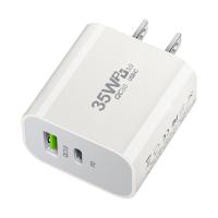 China Factory Direct Sale Type C Wall Power Adapter Pd 35w Mini Fast Charger for I Phone 15 Charging With Dual Ports for sale