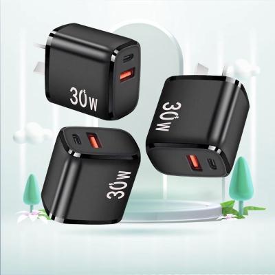 China 30W Type C Charger Block USB C Cube Dual Port USB C Wall Adapter C Wall Charger Box Fast Charging Brick for sale