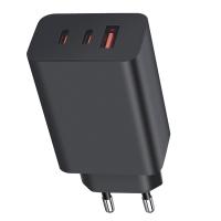 China US Version 3-Port Super Fast Charging Wall Charger 1x USB-C 65W 1x USB-C 25W 1x USB-A 15W Max Capacity 65W Cable Not Included for sale