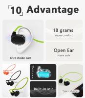 China Stereo Bt5.3 Touch Control Air Conduction Open Ear Wireless Magnetic Earbuds Business Headphones for Music Game Sports for sale