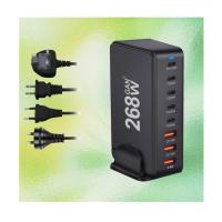 China XZH 8-Ports Compact 240W USB C Charger PPS PD 100W 30W QC18W Multiport Fast Charging Station for MacBook Laptop I Phone for sale