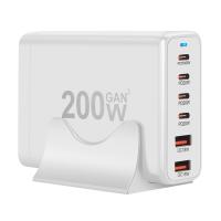 China 200W Compact Pd PPS Quick Charging Carregador Usb Type c 6 Ports Usb Charger Fast Charge for sale