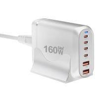 China OEM ODM 160w Fast Charging Type c Adapter Charger Multiport 6 in 1 Usb c Hub for sale