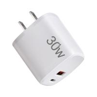 China 30W Durable Dual Port QC PD 3.0 Power Adapter Double Fast Plug USB C Wall Charger Usb Charging Block for I Phone for sale
