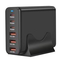 China Portable Charger 6 Quick Charge Ultra Fast Gan Charger 120 Watt Phone Charging for sale