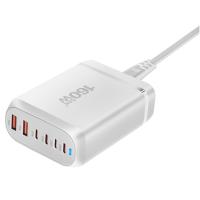 China XZH CD04 Led Display Gan Tech 6 Ports Multi 120w Gan Super Mobile Fast Usb Phone Charger for Mobile Phone Macbook Laptop for sale