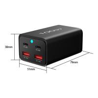 China XZH up to 100W Total USB PD Powder Fast Charging Charger 100W PD GaN 4-Port Type-C USB-C Charger for sale