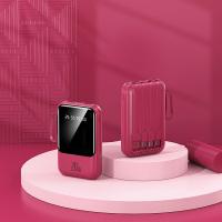China 2025 Hot Sale 20000mAh Portable Power Bank 20W Super Fast Charging Power Banks With LED Display Built in 4 Cable Power Bank for sale