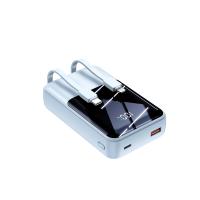 China 2024 Hot Sale 20000mAh 35W Super Fast Charging Power Bank Station With LED Display Built in Double-Cable Power Bank for sale