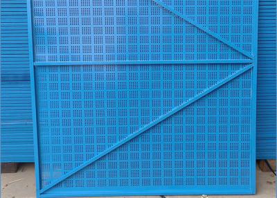 China Steel Plate Punching Perimeter Safety Screens Systems 1X2m For High Rise Building for sale