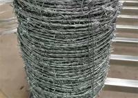 China Anti Corrosion Galvanized Razor Mesh Fence 75X150mm Barbed Wire Mesh Fencing for sale